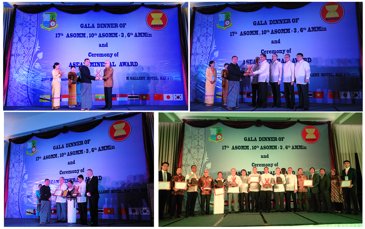 Eight mining companies receive ASEAN Mineral Awards - ASEAN Main Portal