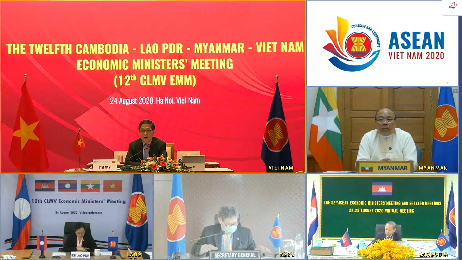 Aem 12th Clmv Economic Ministers Meeting Clmv Emm Asean Main Portal