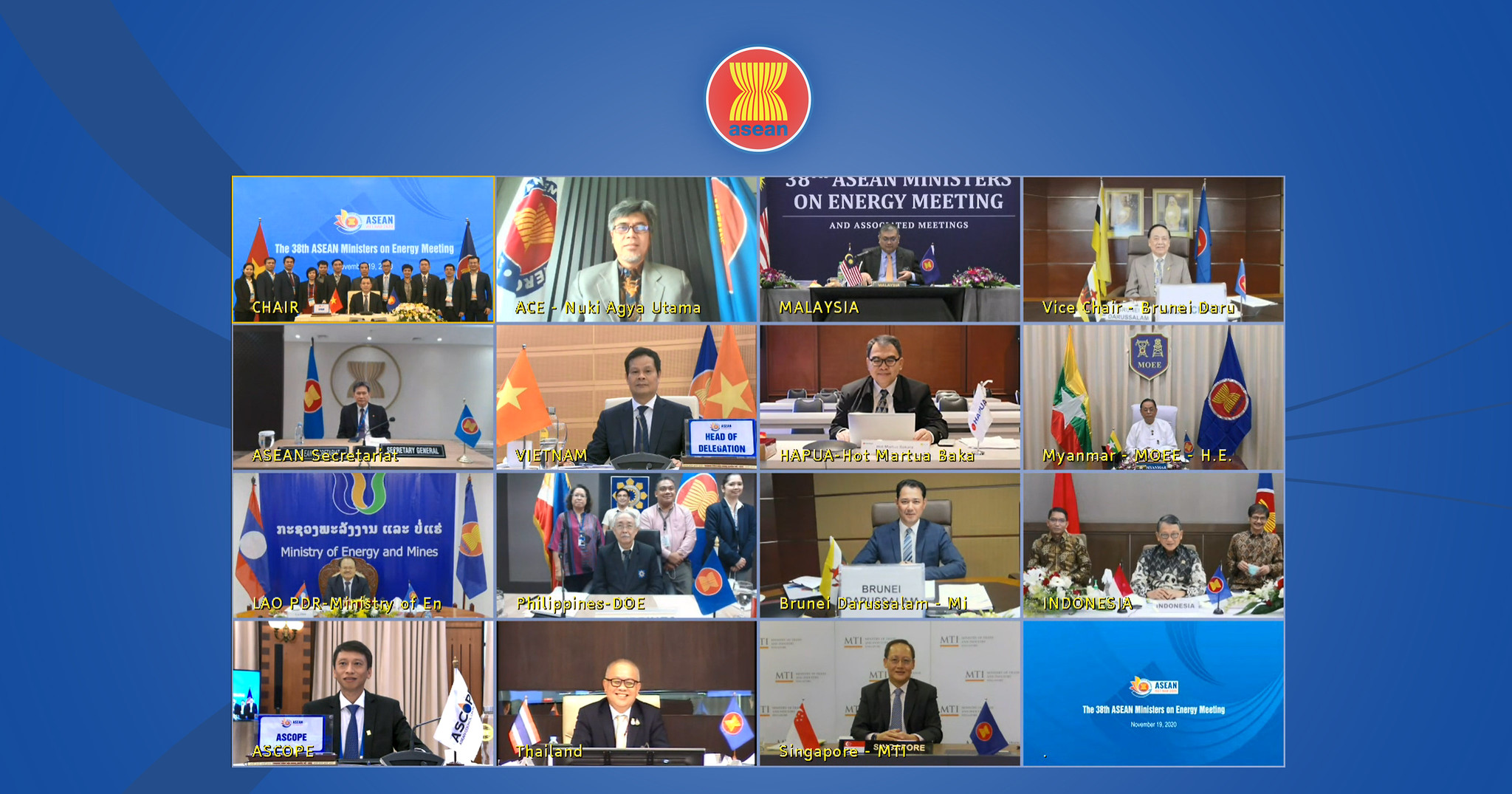 38th Asean Ministers On Energy Meeting Asean Main Portal