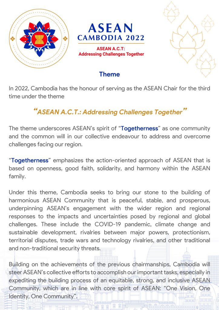 Asean Chairmanship 2022 Cambodia Asean Main Portal