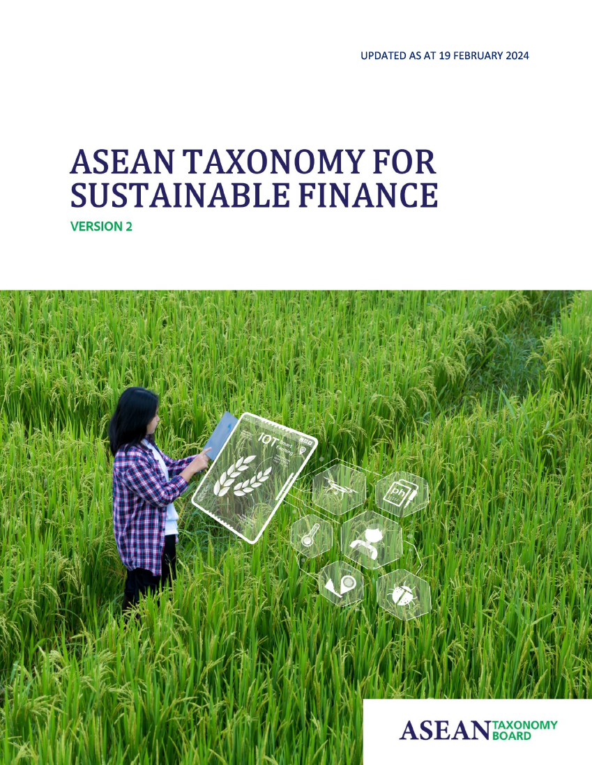 Asean Finance Sectoral Bodies Release Asean Taxonomy For Sustainable