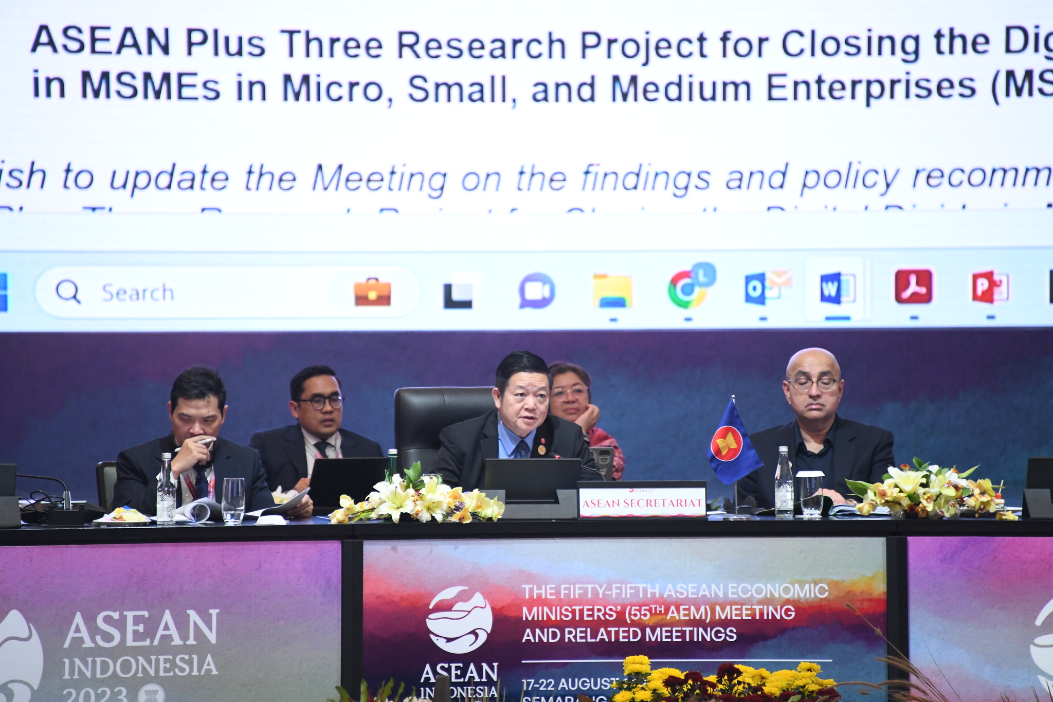 The Secretary General Of Asean Attends 26th Aem Plus Three Consultation