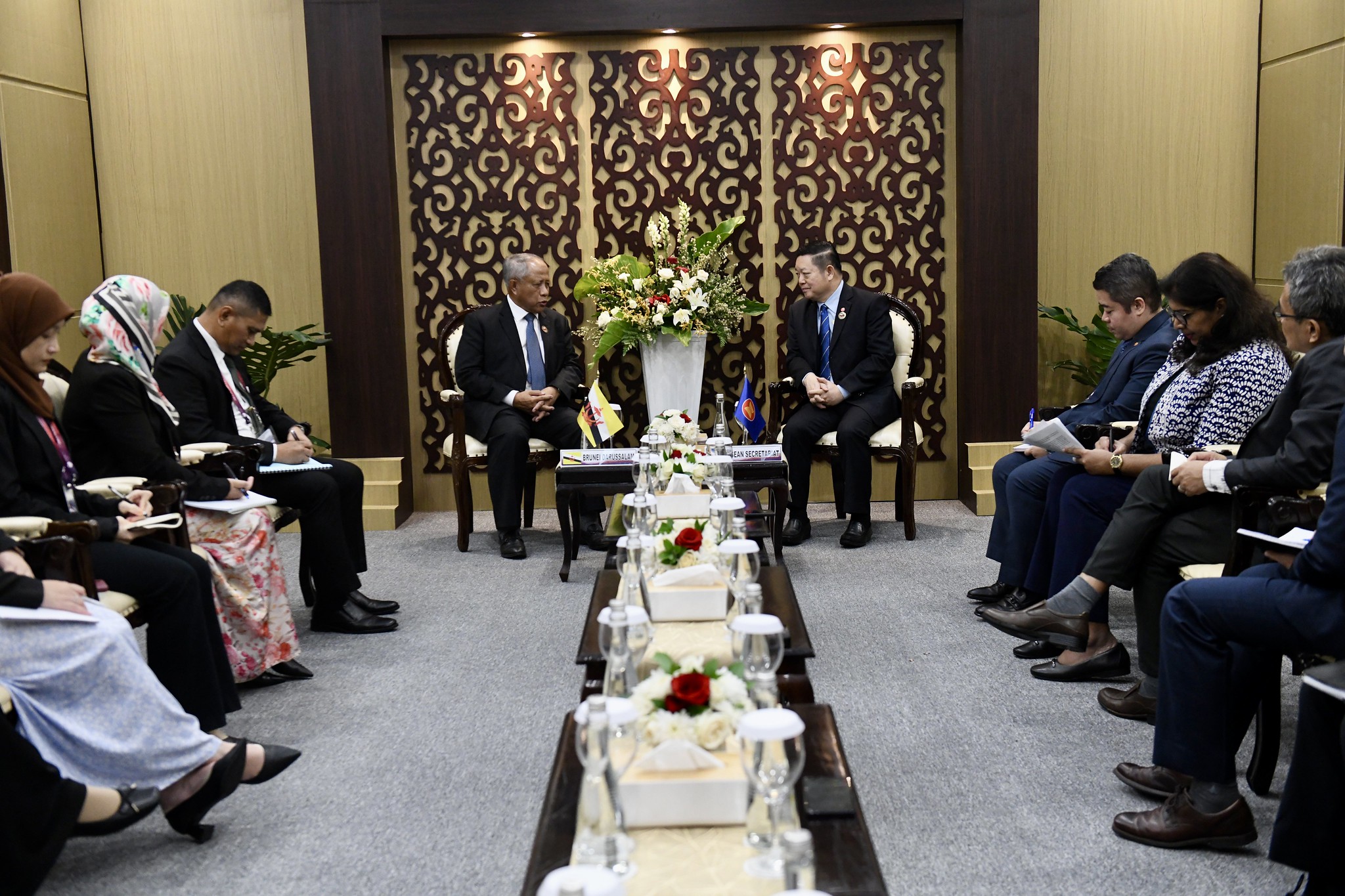 Secretary General Of Asean Meets With Brunei Darussalam Minister At