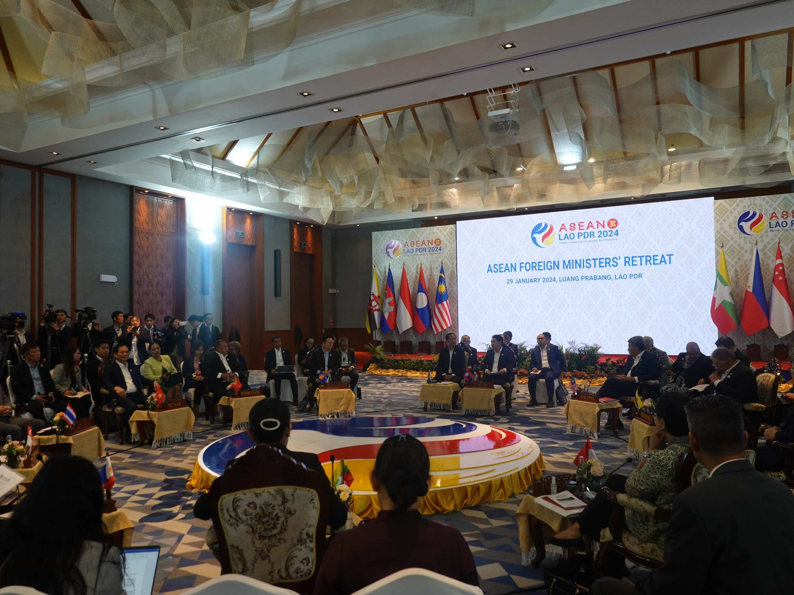 Secretary General Of Asean Attends Asean Foreign Ministers Retreat