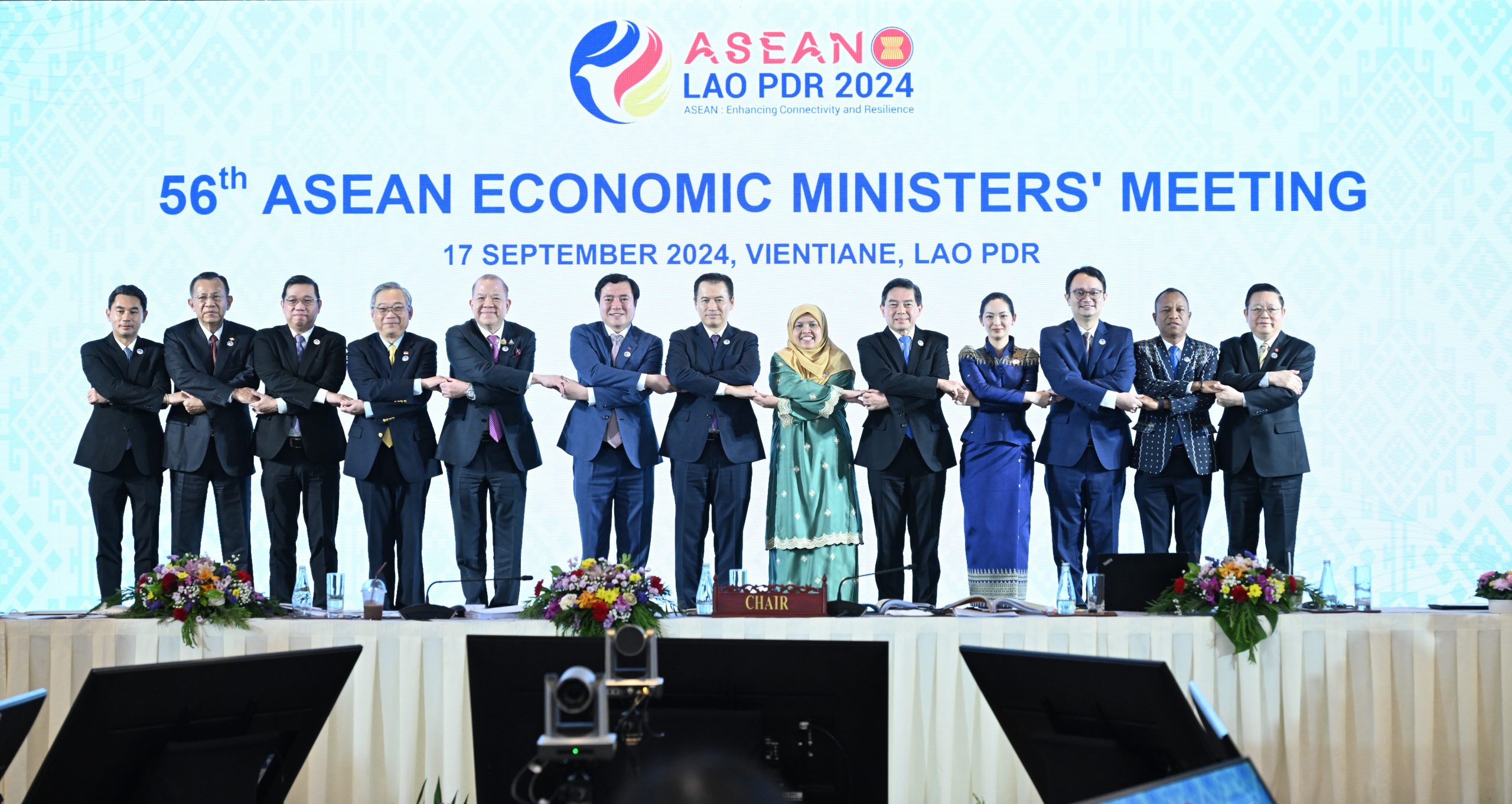 56th Asean Economic Ministers Aem Meeting Convenes In Vientiane Lao