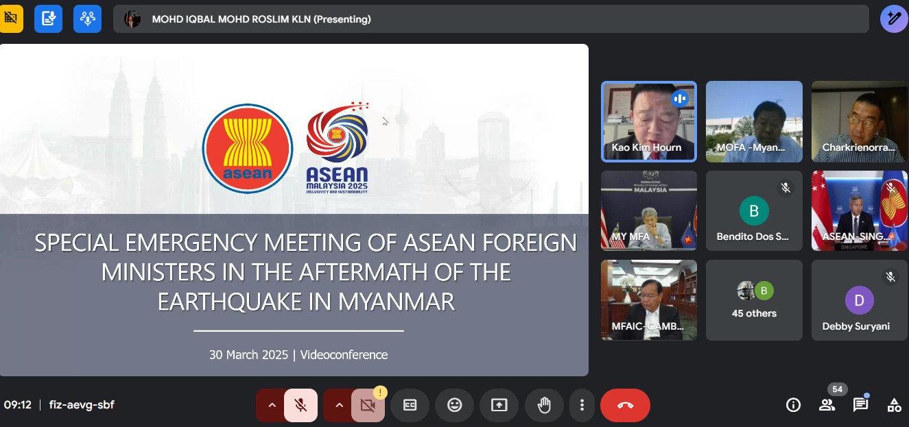 Secretary-General of ASEAN joins ASEAN Foreign Ministers in a Special ...