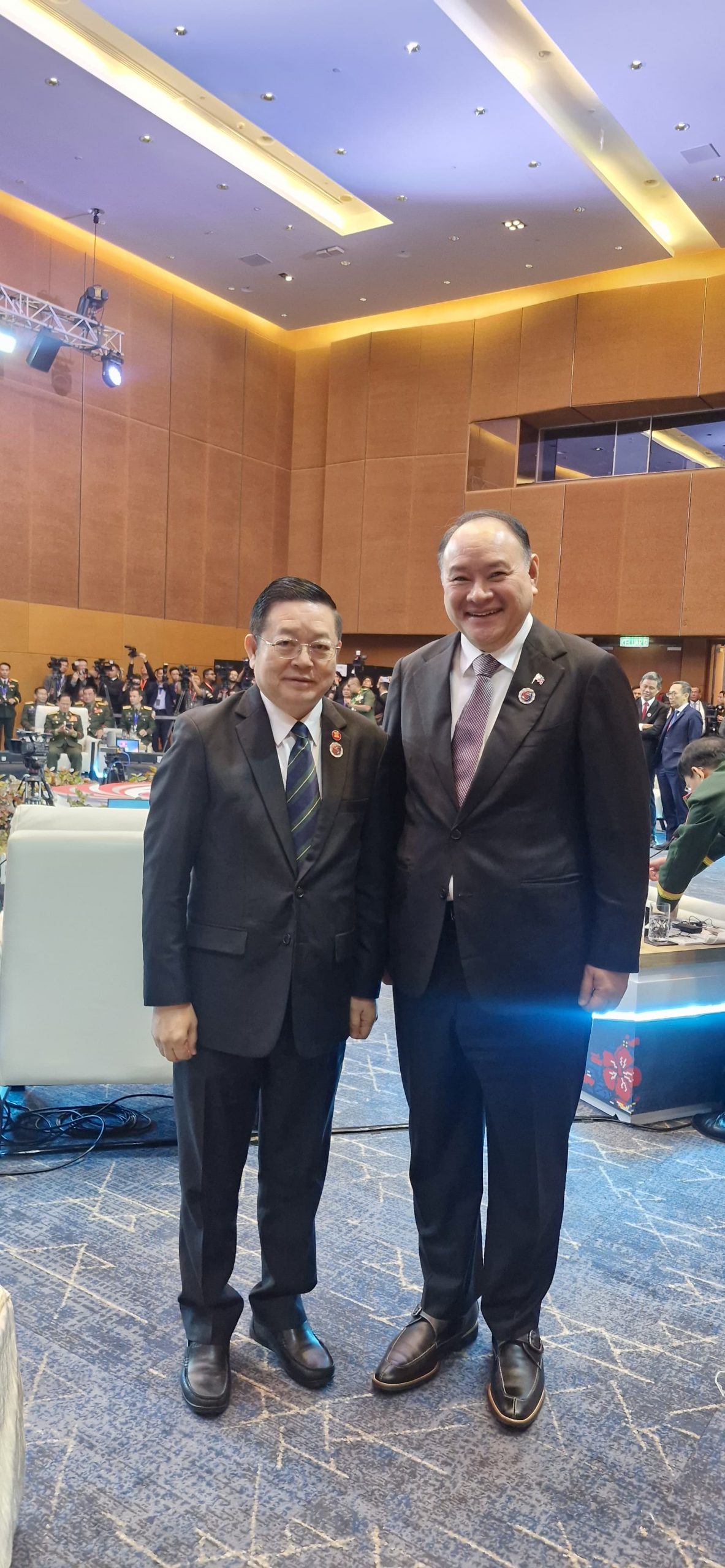 Secretary-General of ASEAN holds a pull-aside meeting with the ...